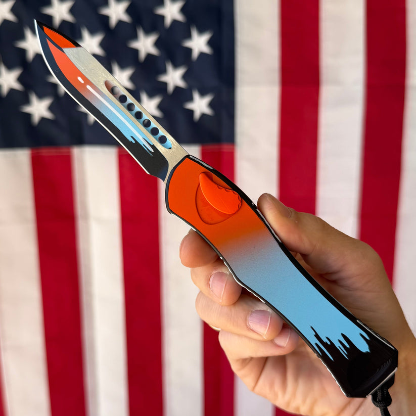 The Back Door: Heretic Cel Shade GT-40 HYDRA V4 Recurve Knife, Magnacu ...